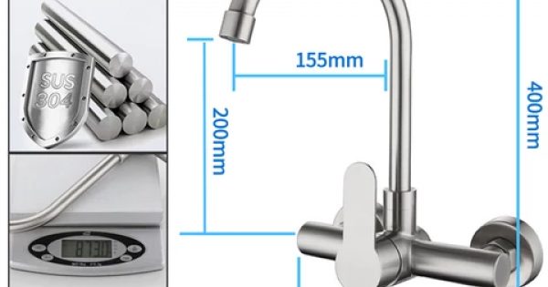 Επιτοιχια Μπαταρια Κουζινας inox 304 Fuggio